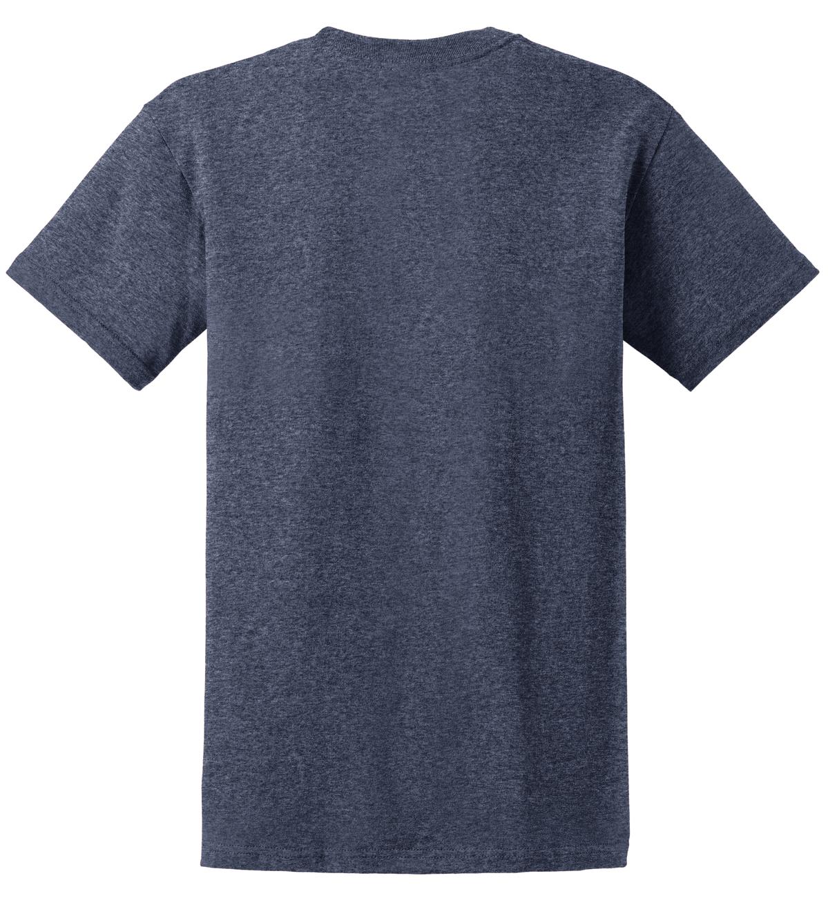 Gildan - Ultra Cotton 100% US Cotton T-Shirt. 2000 - Heathered Navy ...