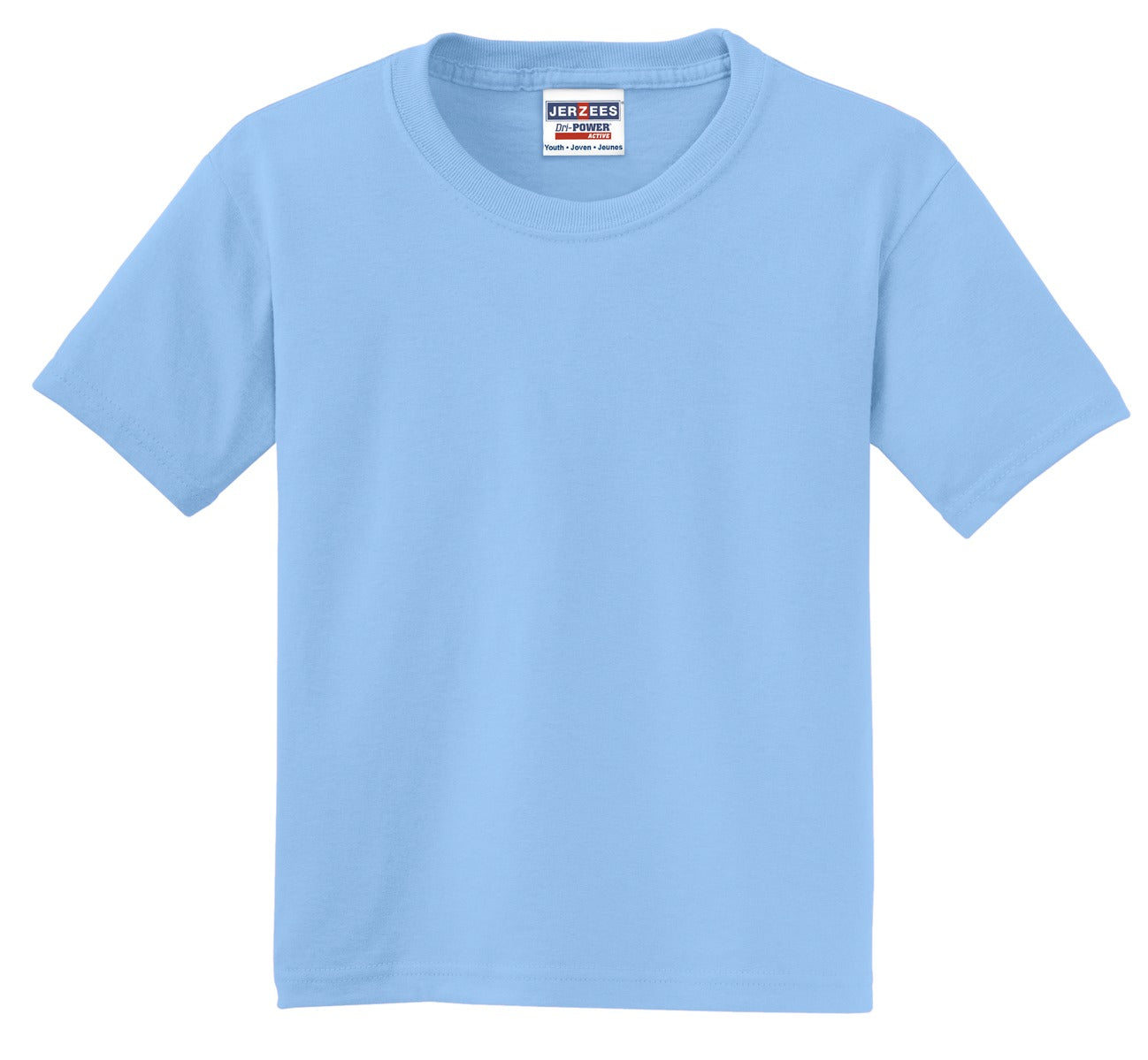 Jerzees - Youth Dri-Power 50/50 Cotton/Poly T-Shirt. 29B - Light Blue – Union Prints